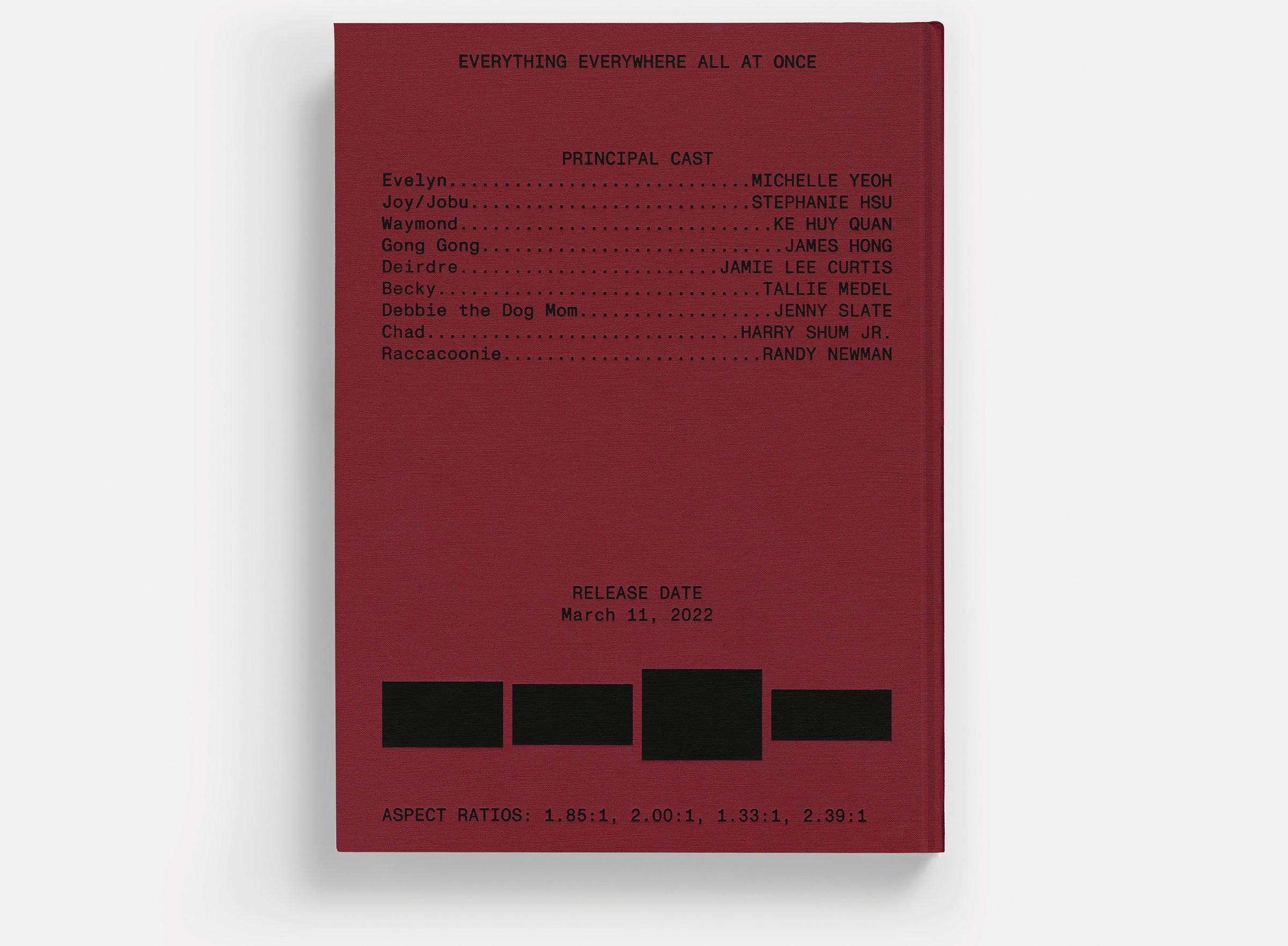 Everything Everywhere All At Once Screenplay Book – A24 Shop